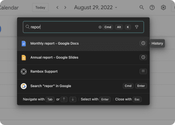 Quick Search - Rambox Workspace Simplifier
