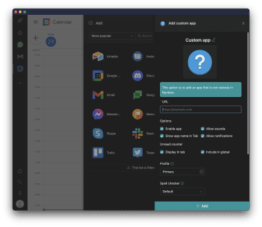 Custom Apps - Rambox