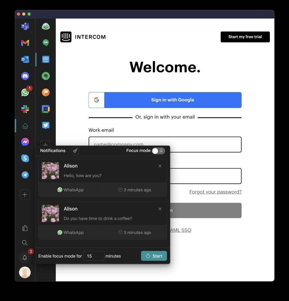 Which Rambox features help you improve productivity? - Rambox