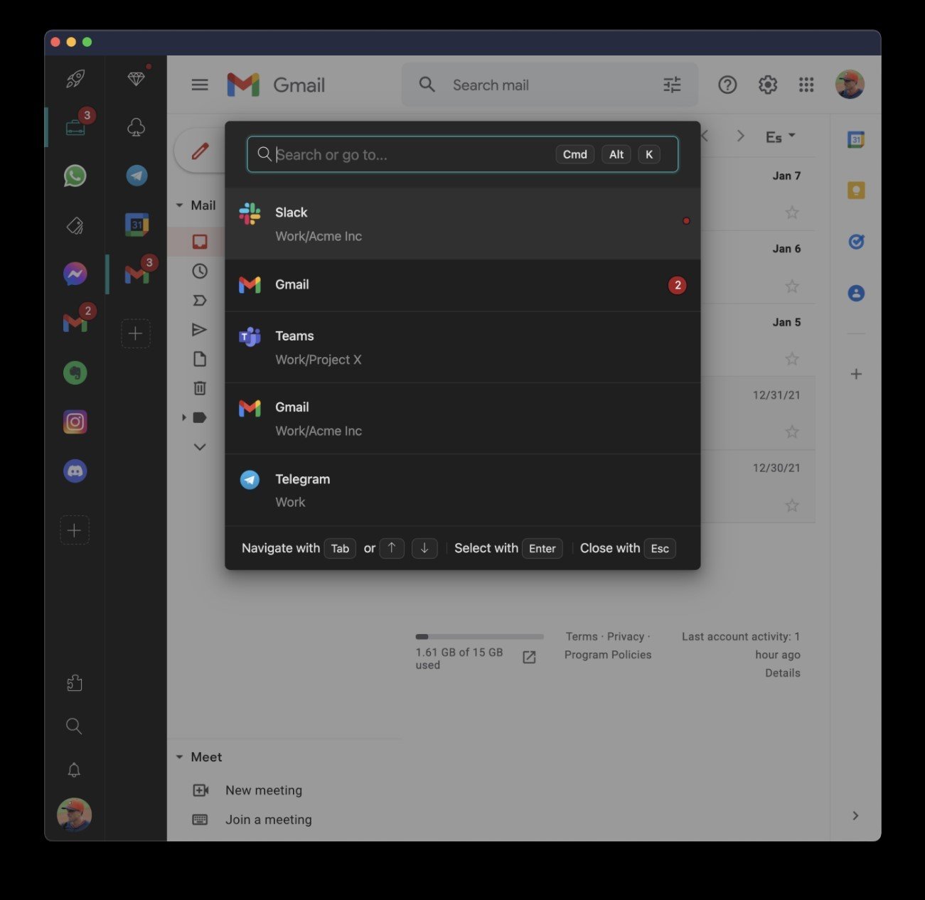Rambox Features for Handling Messages and Mails - Rambox