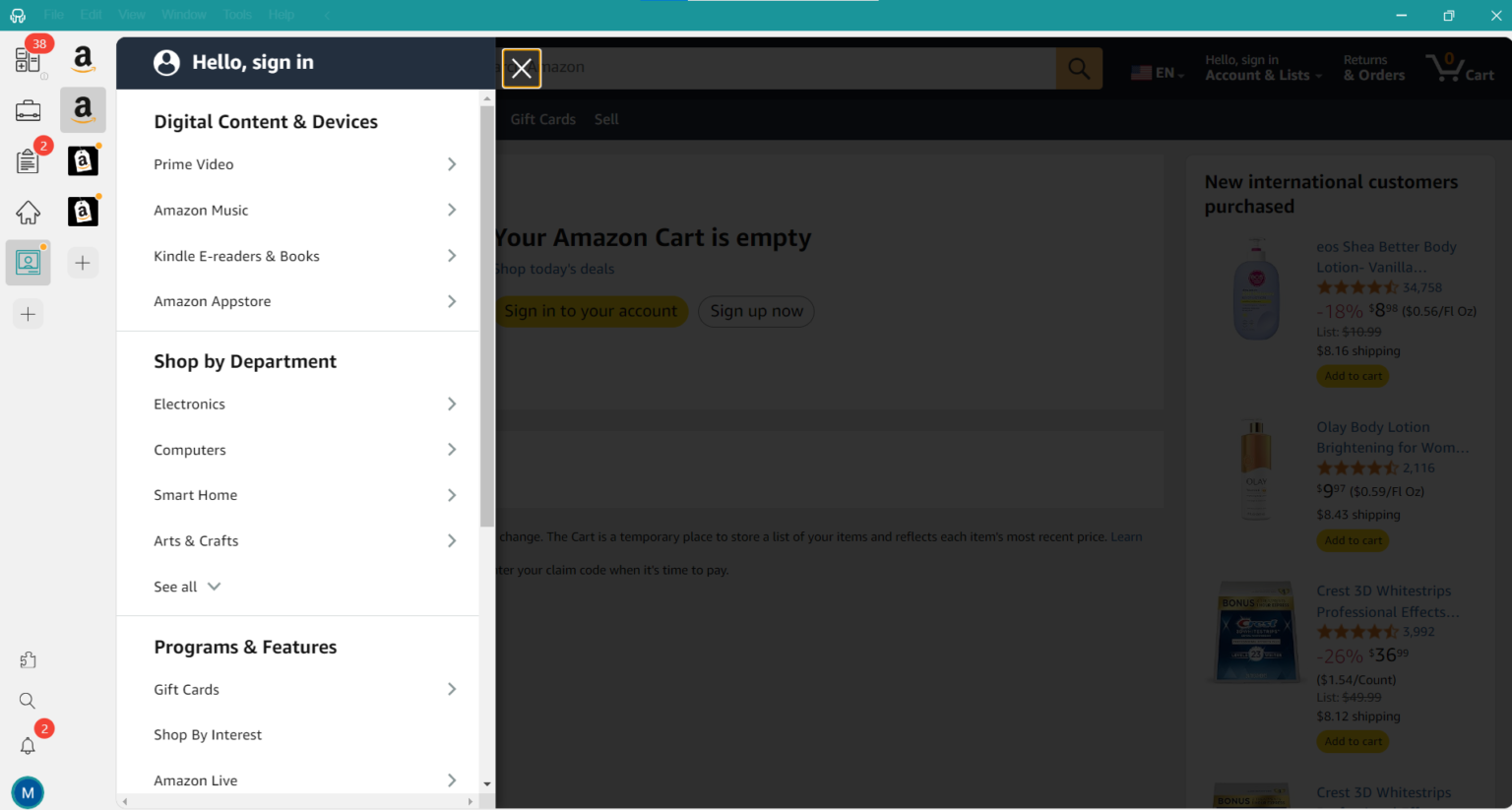 The Easiest Way to Switch Amazon Accounts on Your Laptop - Rambox